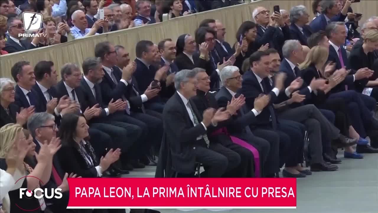 Papa Leon, prima întâlnire cu presa: Să dezarmăm cuvintele - YouTube