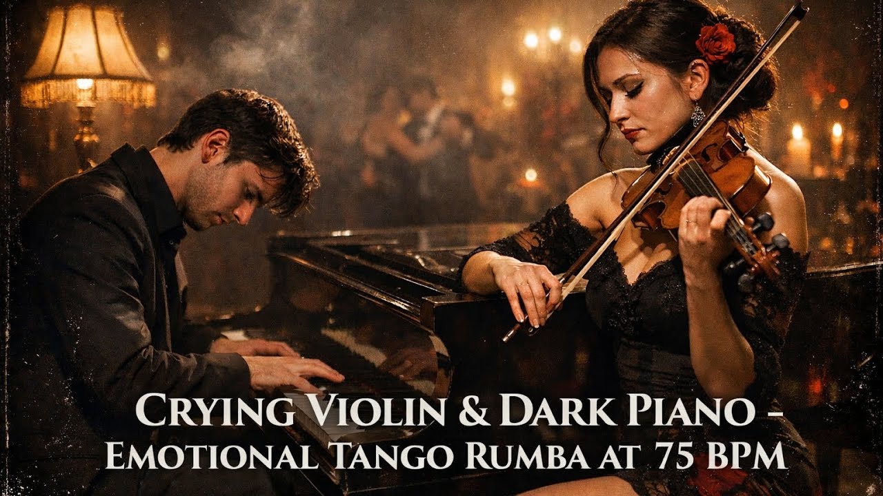 Crying Violin & Dark Piano – Emotional Tango Rumba at 75 BPM - YouTube