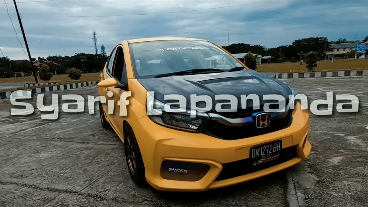 New Honda Brio kuning berkonsep street racing yang lagi viral ...