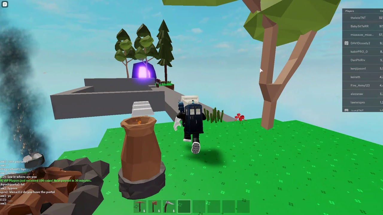 playing skyblock on roblox!! - YouTube