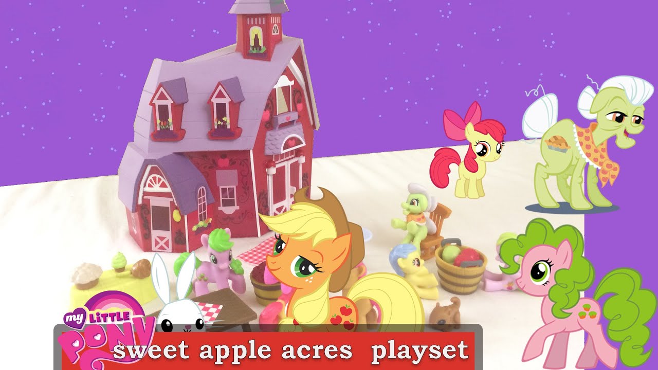 My Little Pony Sweet Apple Acres Barn Playset Toy MLP Unboxing Review ...