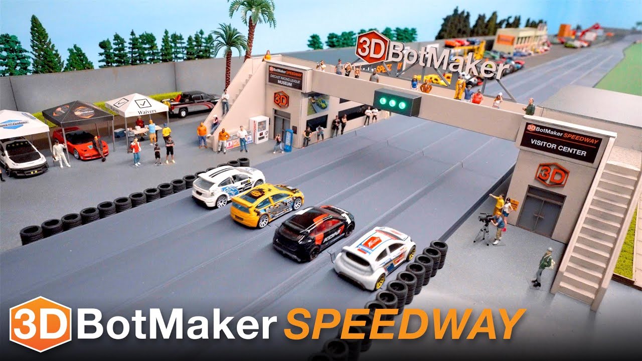 NEW Track Reveal Trailer - 3DBotMaker Speedway - YouTube