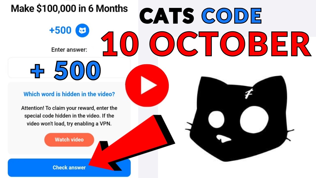cats youtube video code | cats ka new video ka code | cats video code today 10 october | cats ...