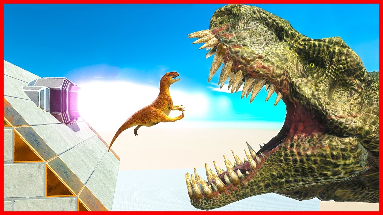 WHO will NOT PUSH AWAY BY JETPACK INTO T-REX | ARBS - Animal Revolt ...