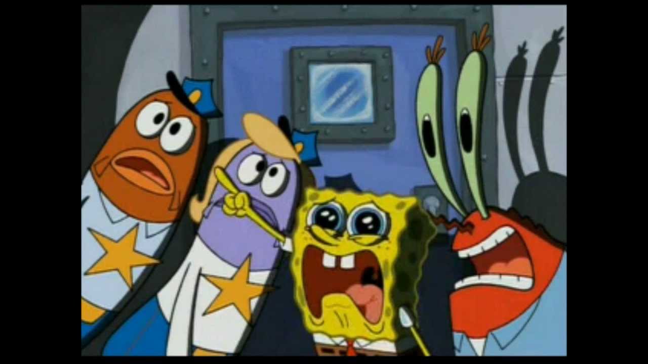 Spongebob- scary monster - YouTube