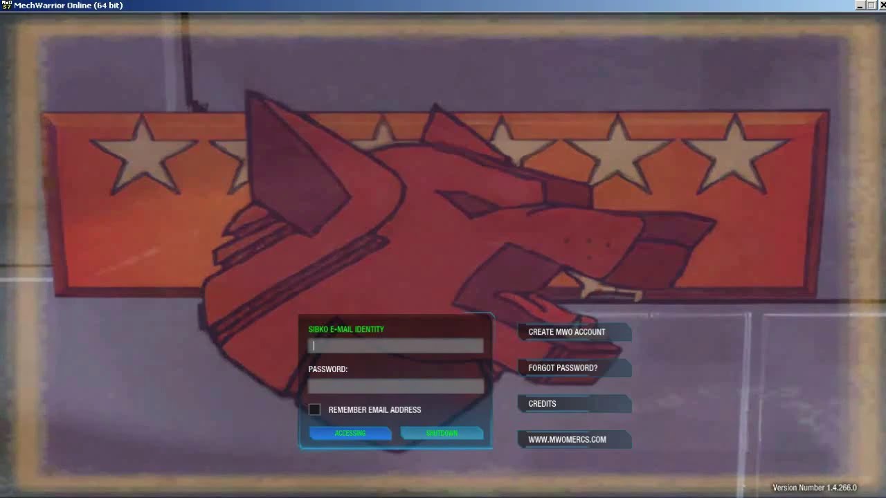 Mechwarrior Online MW2 Clan Wolf Intro and BG Login - YouTube