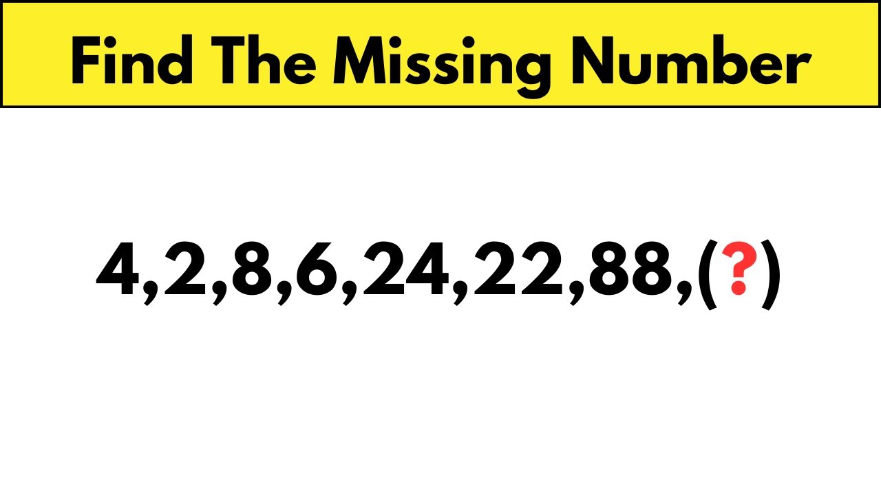 Find the missing number | find the next number - YouTube