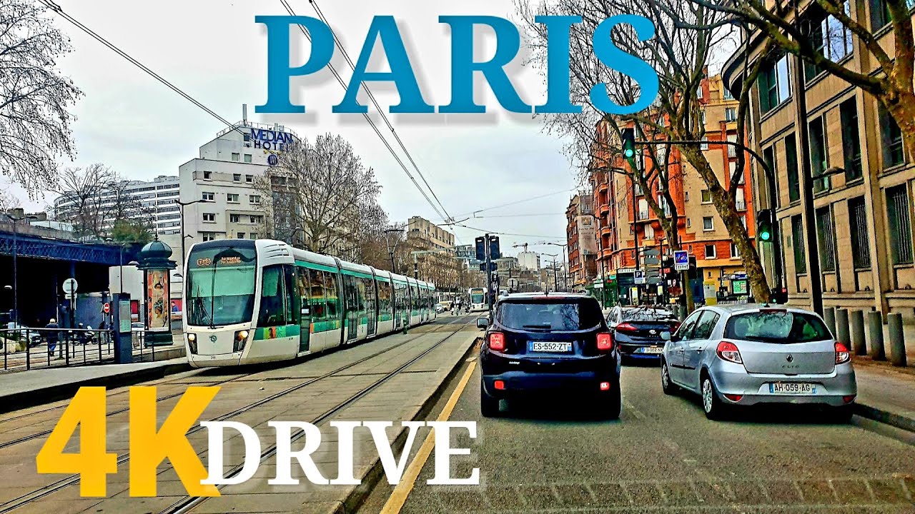 [4K] DRIVING IN PARIS,FRANCE | RAILWAY ROAD IN 15TH,14TH AND 13TH ...