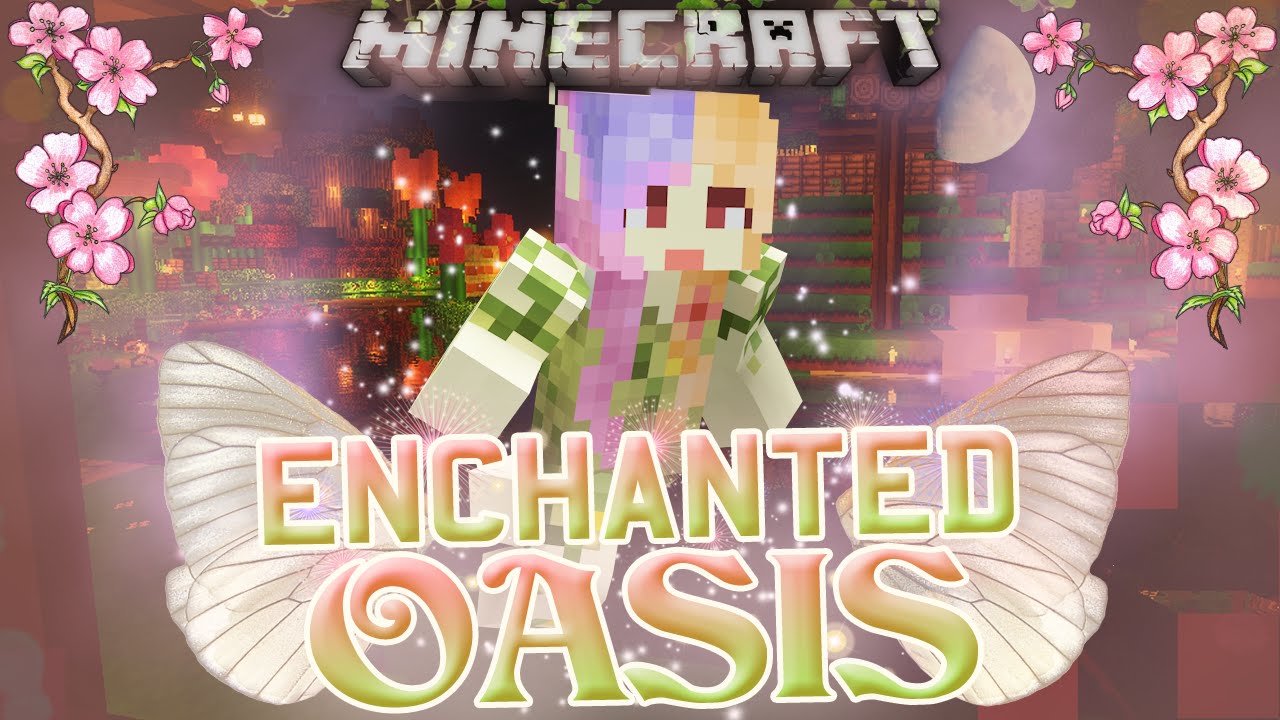Minecraft: Enchanted Oasis "MAKING A GARDEN!" 37 - YouTube