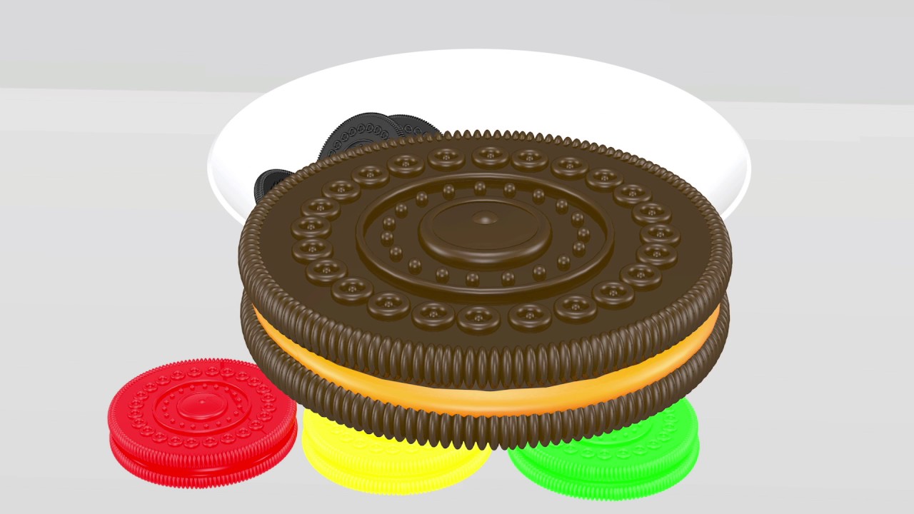 learn colors oreo cookie - YouTube