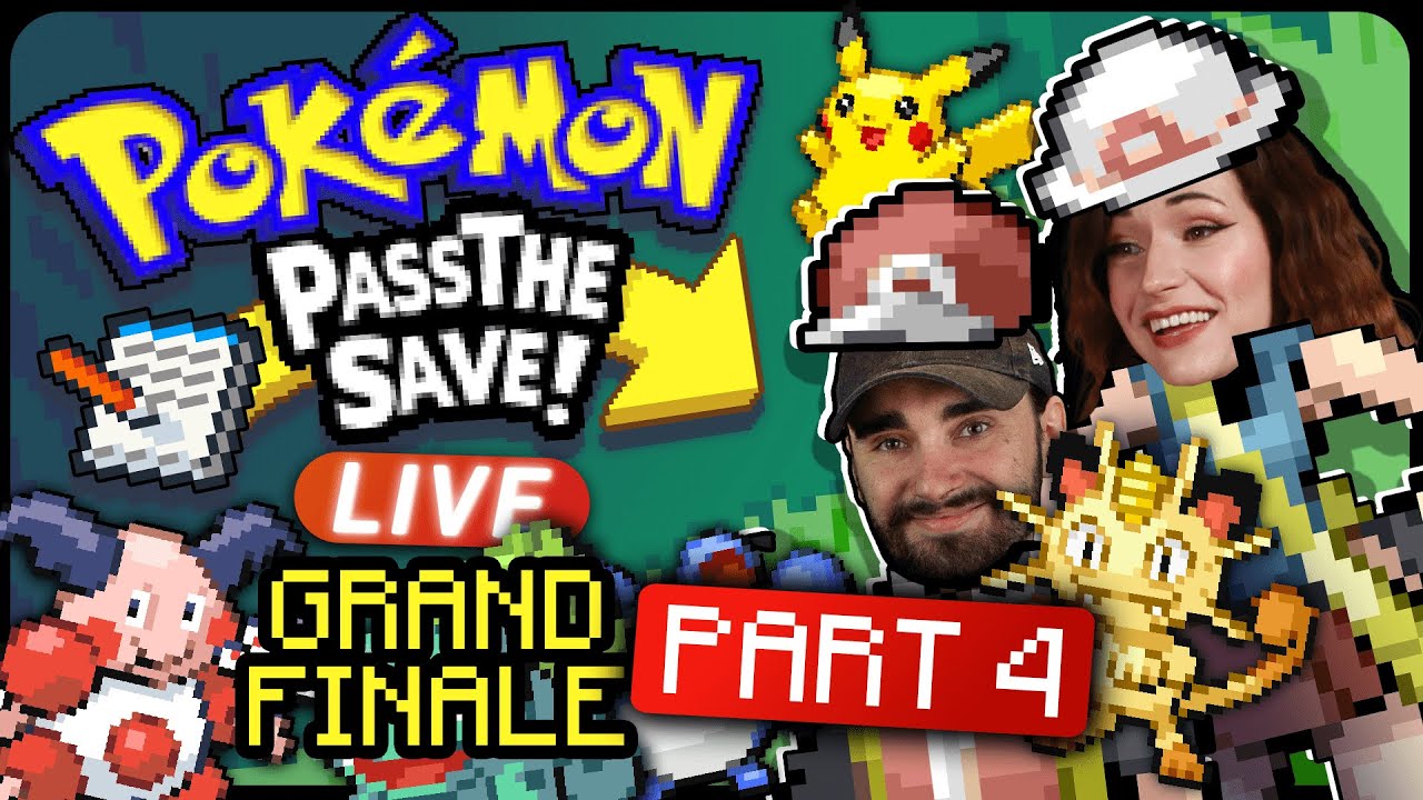 Pokémon FireRed Pass the Save: Grand Finale Pt. 4! | Harry & Lydia ...