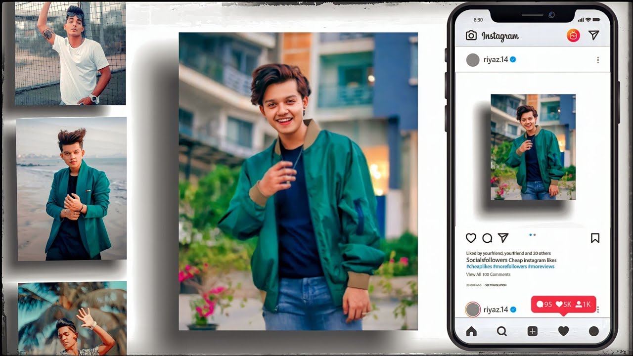 Instagram 3d photo editing in 2 minutes | picsart Instagram 3d photo ...