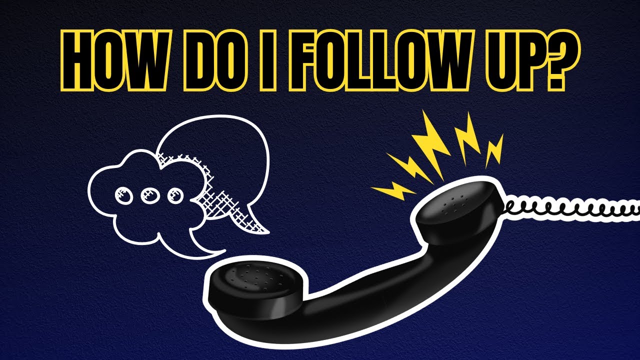 How do I Follow up? - YouTube