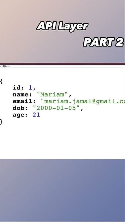 Spring Boot API Layer part 2 - YouTube