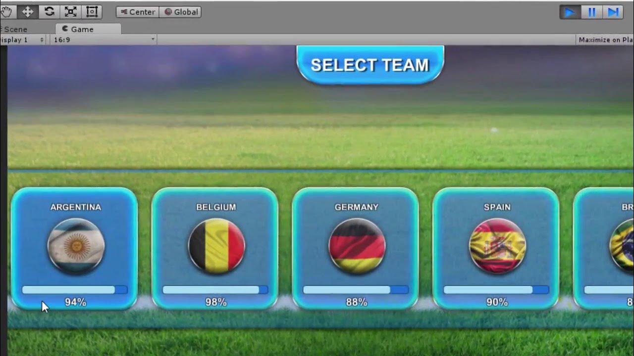 DisplayFab Example Tutorial 2: Creating a Soccer Team Selection Panel in Unity UI - YouTube