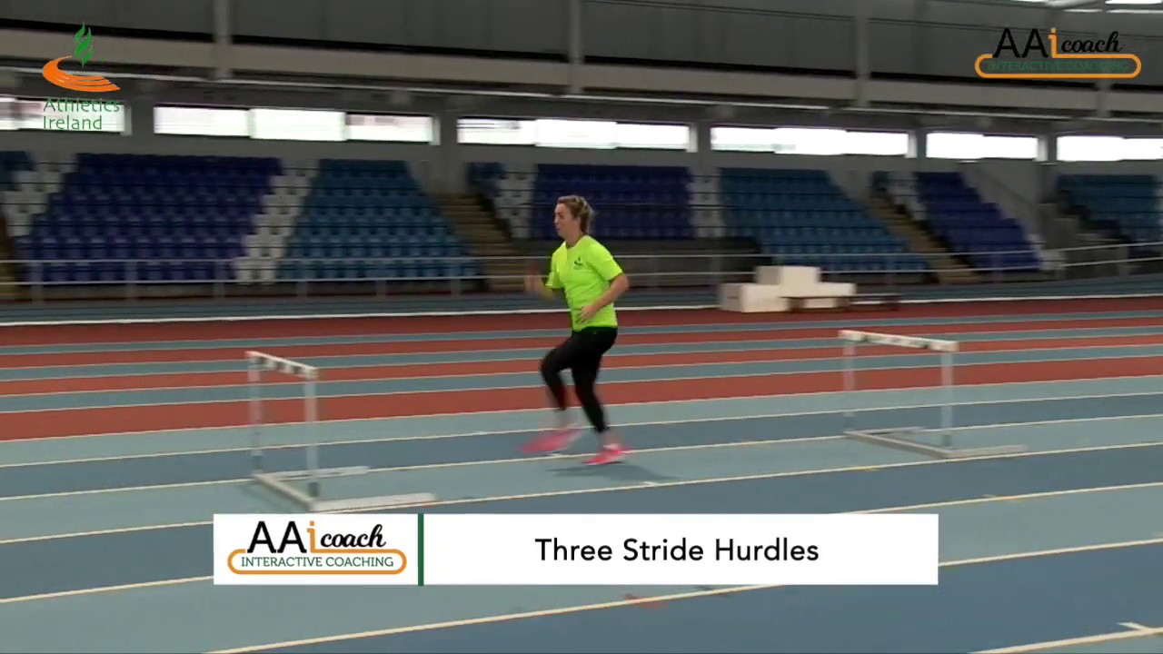Hurdles - Three Stride Hurdles - YouTube