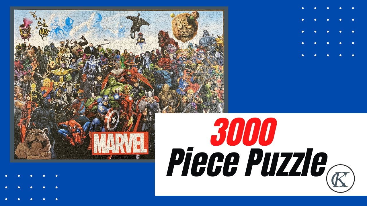 Marvel Puzzle 3000 pieces - Time Lapse - YouTube