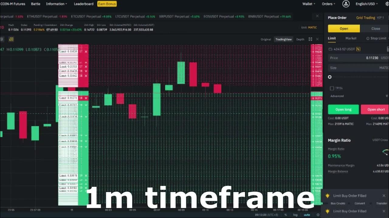 Binance HFT grid bot demo 2 - YouTube