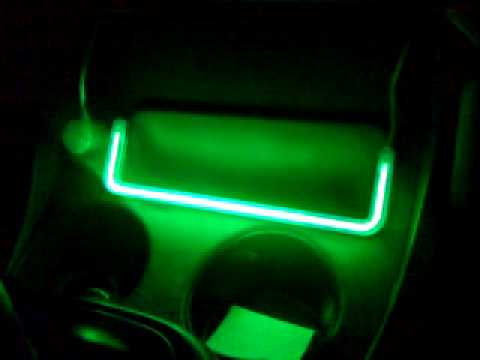 luces de neon en el carro - YouTube