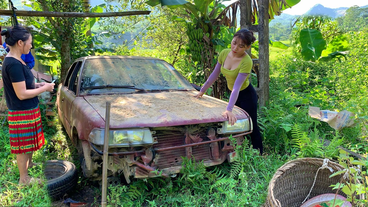 go to the village with the hmong house buy back an old toyota car from ...
