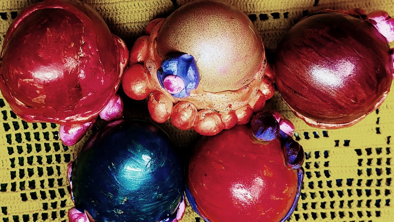 Clay Cracking ASMR /Cracking light plasticine #claycracking egg/clay ...