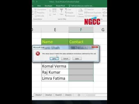 Boost Your Excel Skills: Advanced Data Validation Tricks! 📊💡|Advance Excel - YouTube