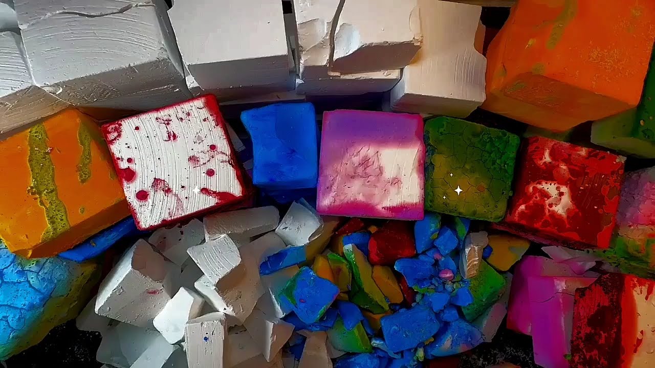 F1 dyed gymchalk mass crush ft @ASMRgymchalkIndonesia Crunchy dyed and ...