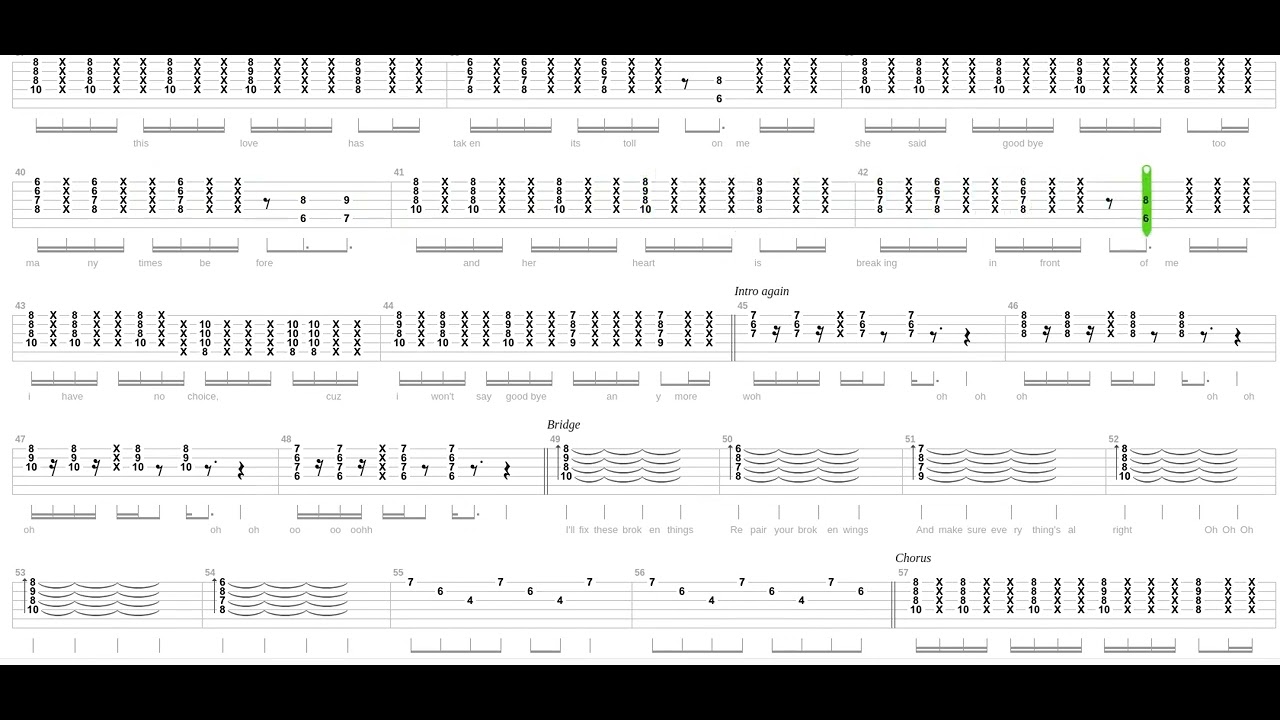 This Love Tab by Maroon 5 + Guitar only + Guitar tab - YouTube