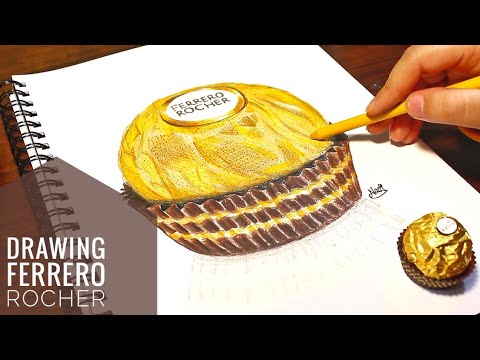 Drawing Ferrero Rocher | Noor Almahdi - YouTube