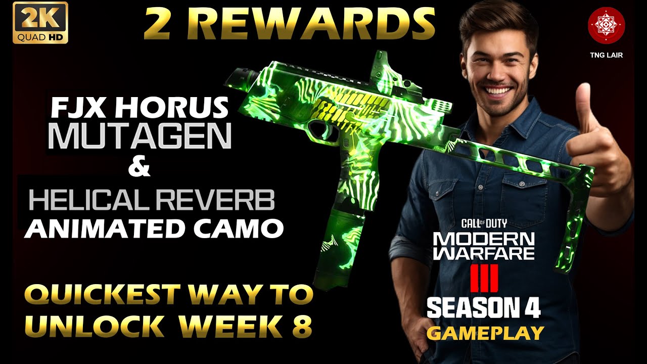 MW3 Season 4 week 8 FJX Mutagen blue print and Helical camo Fastest way ...