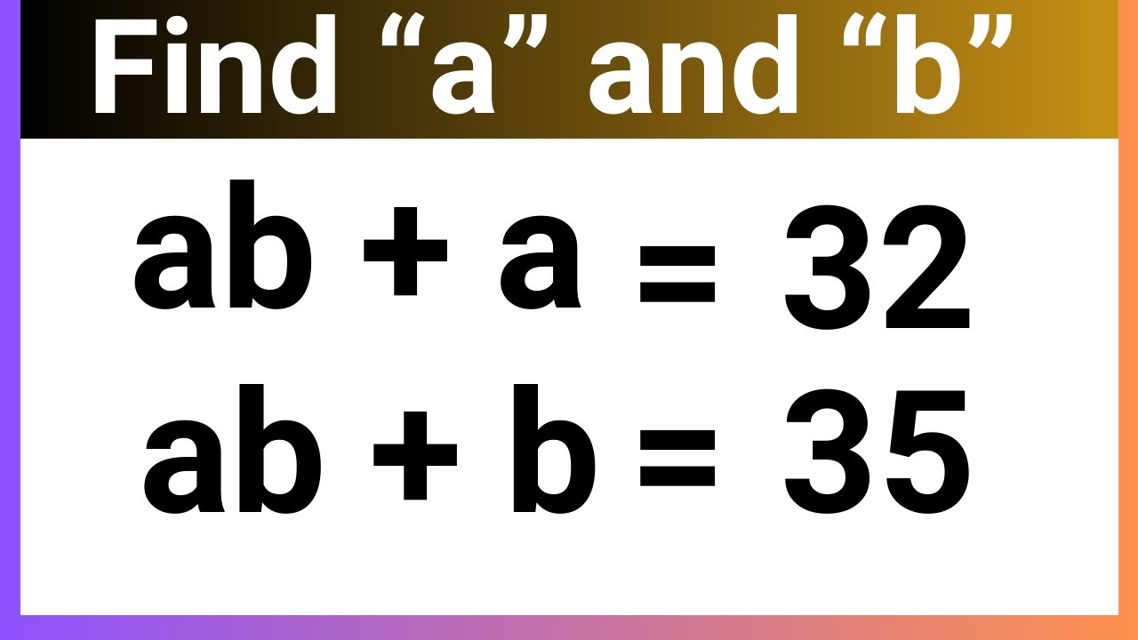 Germany Math Olympiad | A Nice Algebra Problem | How to Solve for “a ...