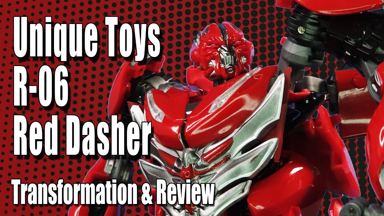 Unique Toys R06 Red Dasher [Dino]: Rock FX Review - YouTube