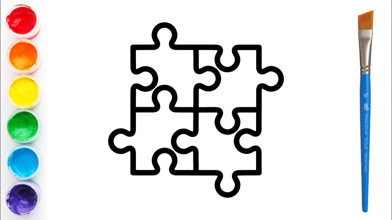 Jigsaw Puzzle Drawing, Painting and Coloring for kids and toddlers | # ...