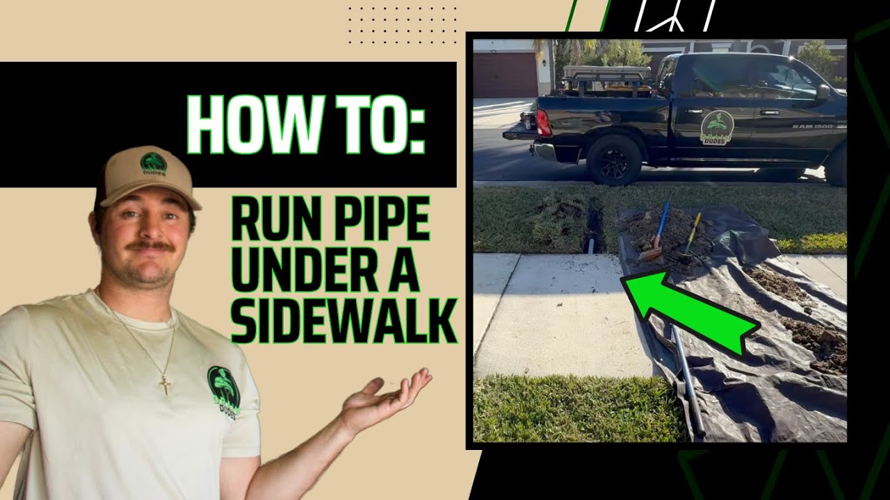 How to Dig Under a Sidewalk for Drainage or Electrical Work | DIY ...