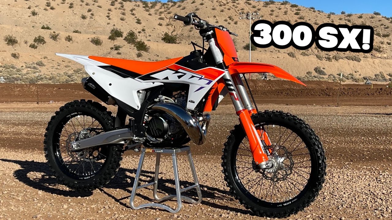 Riding All NEW 2023 KTM 300SX DIRT BIKE! - YouTube