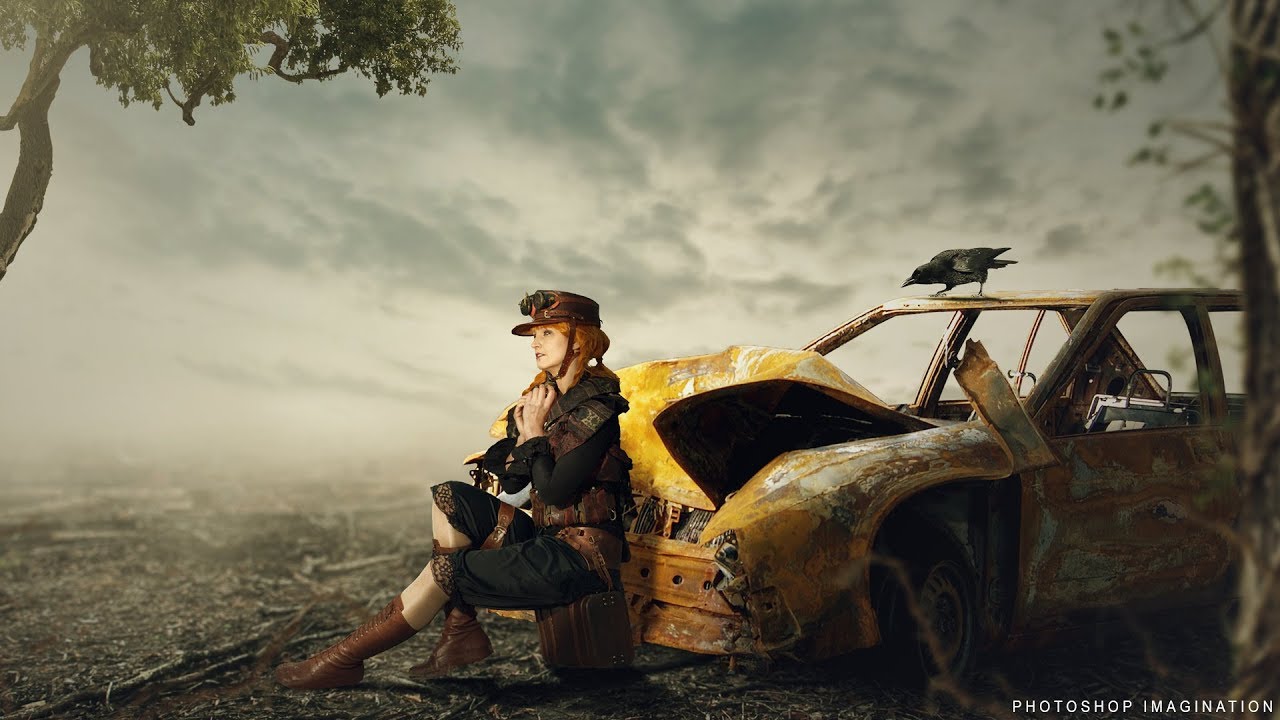 Photoshop Manipulation Tutorial | Lost Woman at Unknown Place - YouTube