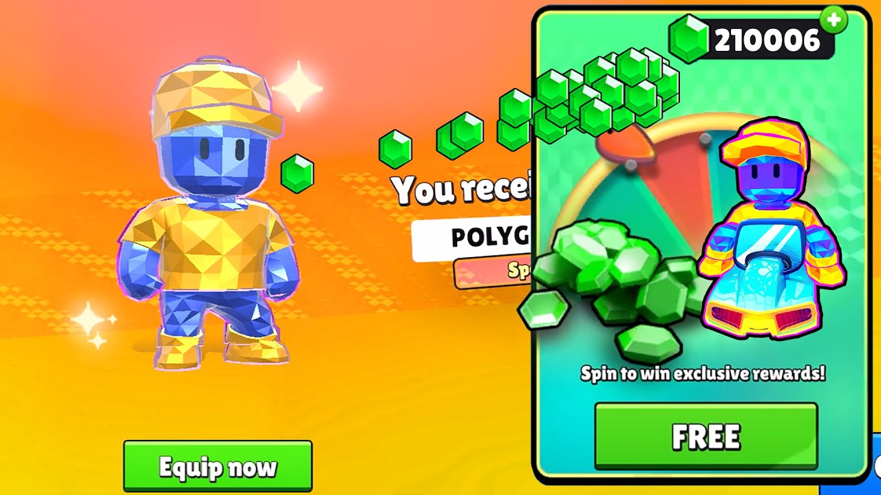 "FREE" SPECIAL POLYGON GUY | STUMBLE GUYS - YouTube