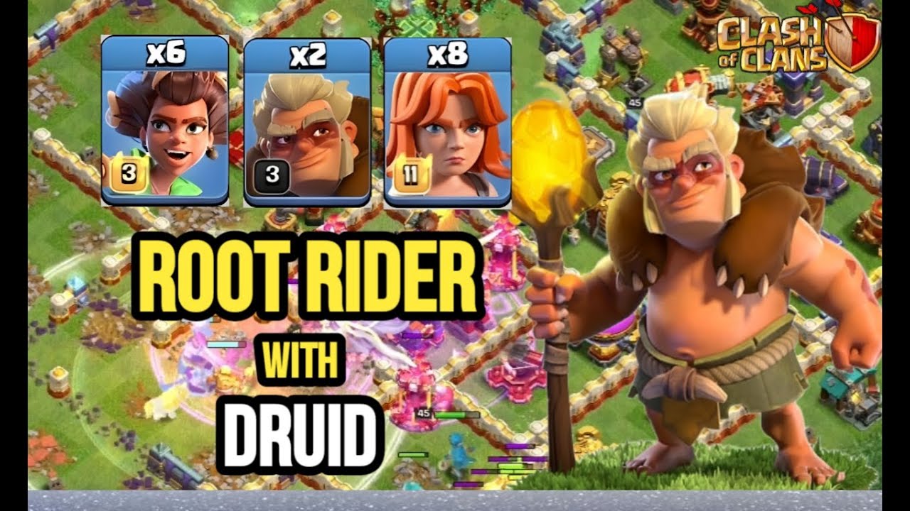 Combo Maut Root Rider + Druid Spam - Clash Of Clans Indonesia - YouTube