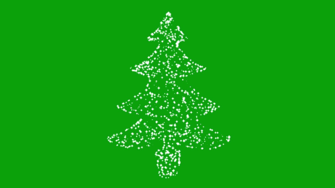 GREEN SCREEN | ANIMATED GLOWING CHRISTMAS TREE | CHRISTMAS TREE ...