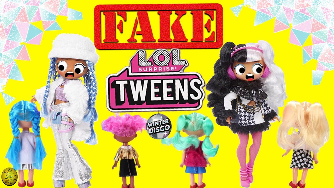 lol omg winter disco tween fakes full set. Fake lol omg vs real lol omg ...