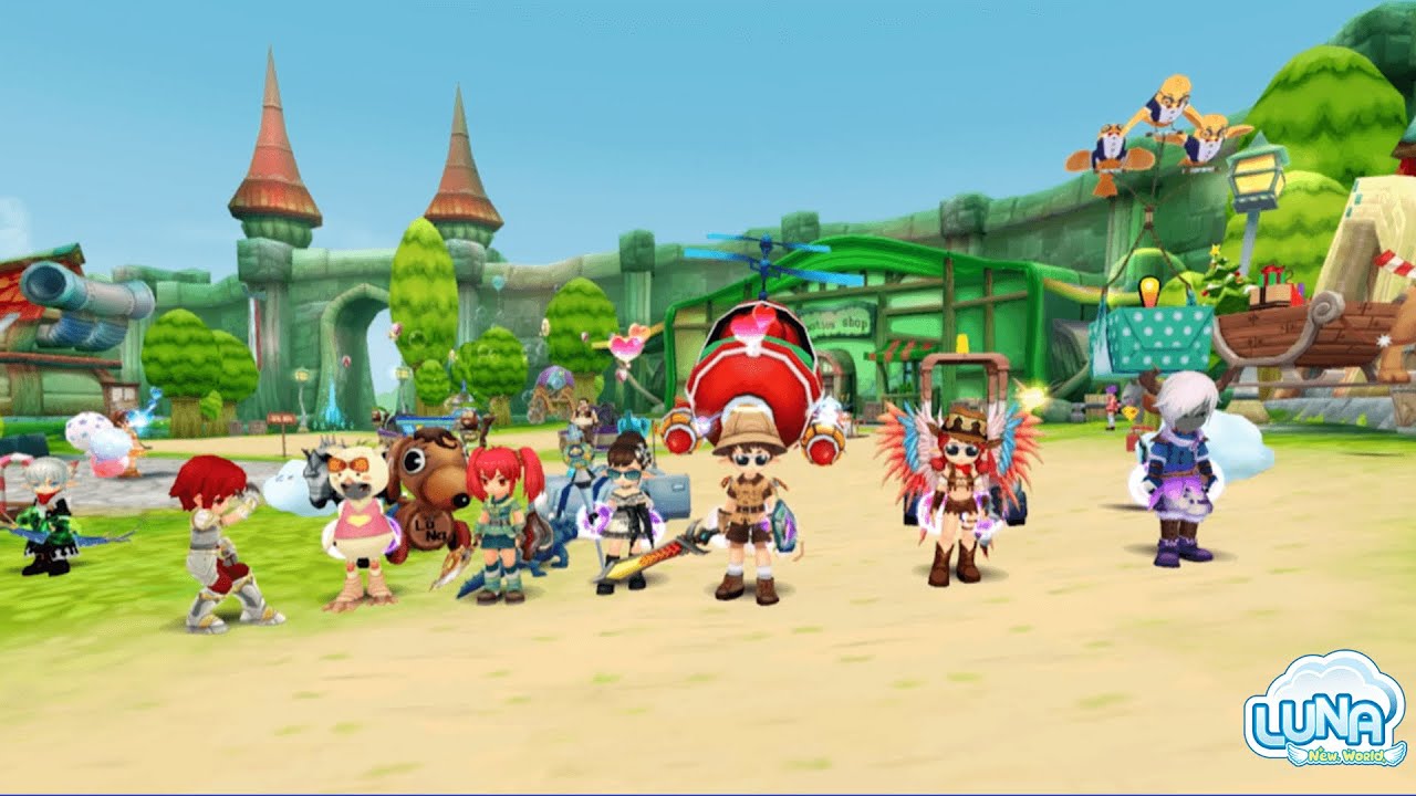 All map for leveling Luna Online New World - YouTube