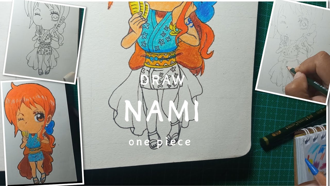 FULL GAMBAR HOW TO DRAW NAMI CHIBI VERSION - YouTube