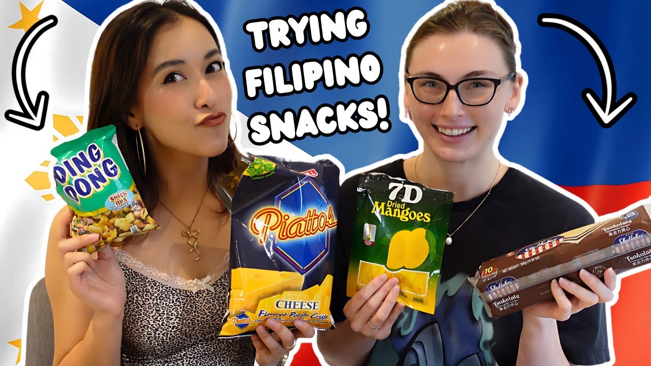 American/Australian bestie REACTS to FILIPINO SNACKS for the FIRST TIME ...