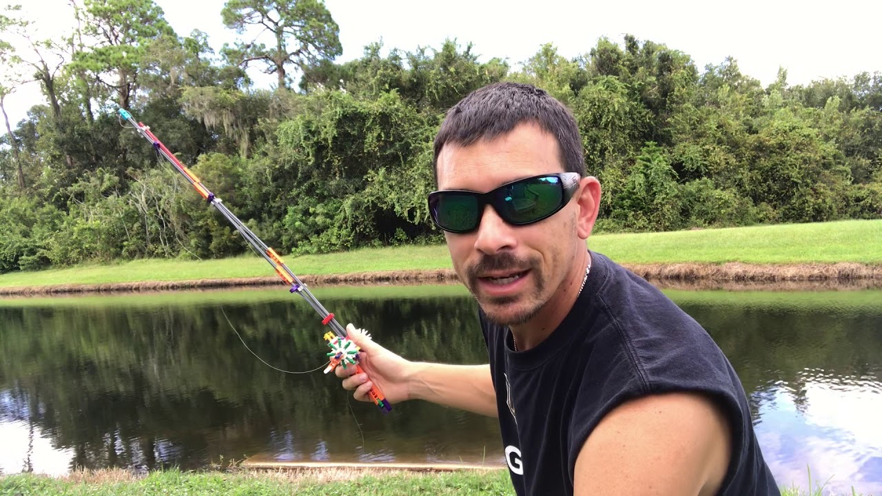 Homemade K’NEX fishing rod catches fish. - YouTube