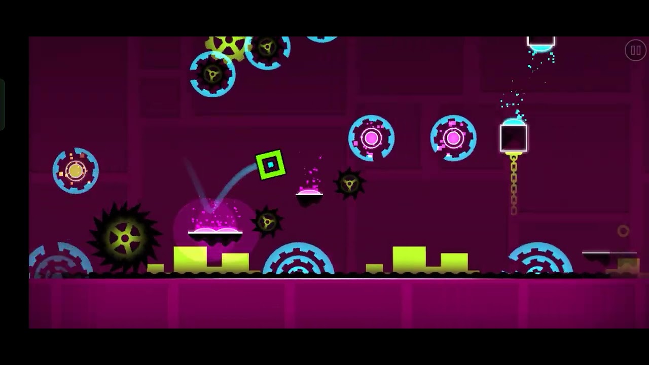 bermain game GEOMETRY DASH LITE di hp android - YouTube