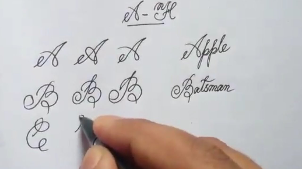 How to write neat handwriting/ handwriting English part 3/ cursive ...