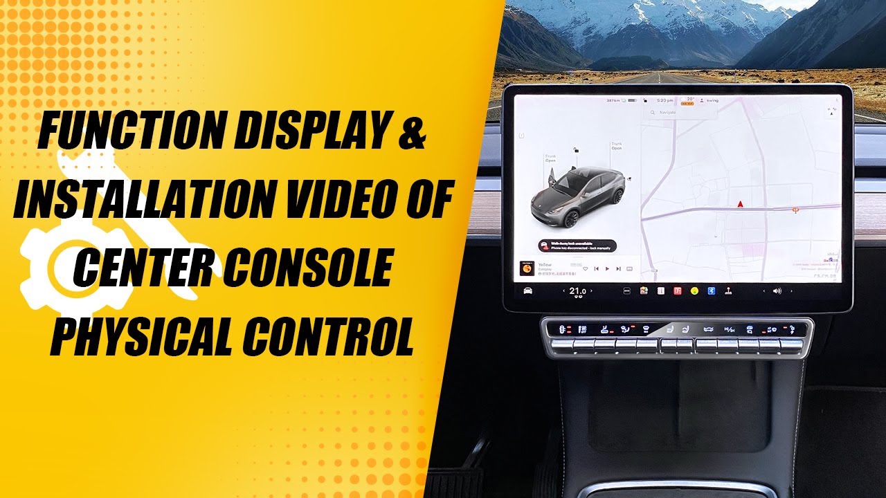 Installation of Center Console Physical Control Button Multi-function ...