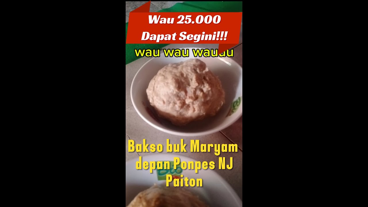 Bakso Jumbo Wauu!! Mantap Besar Hanya 25k Seporsi di warung Bakso buk ...