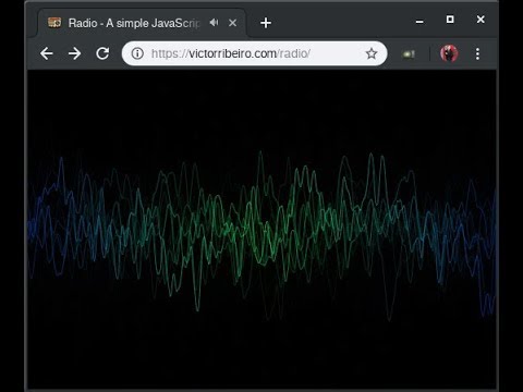 A simple JavaScript web radio visualizer. - YouTube