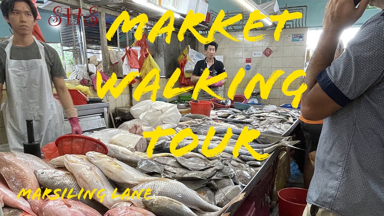 Market Walking Tour Through [4k HDR] Video/ Singapore Marsiling Lane ...